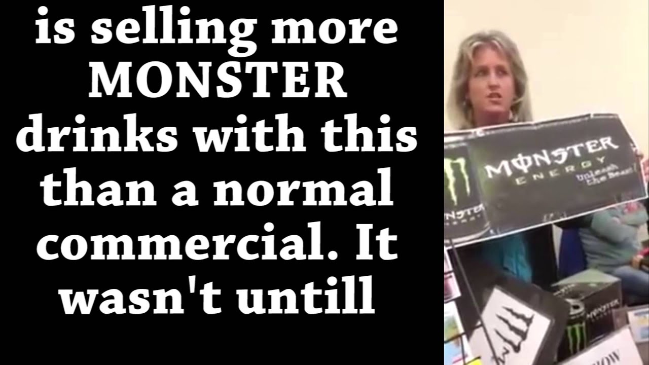 MONSTER Energy drinks are the work of SATAN?? or a crazy lady or GOD ...