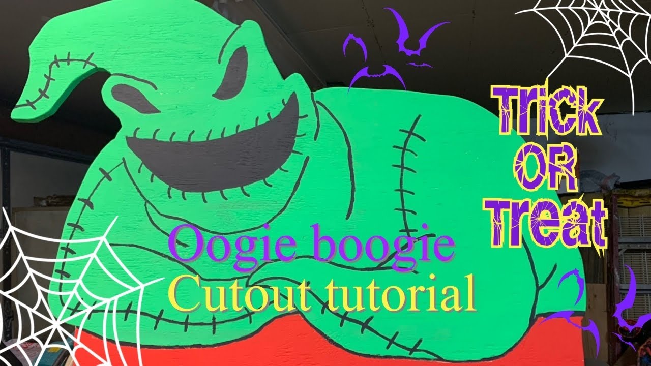 Oogie Boogie Cut out quick tutorial Nightmare before Christmas - YouTube
