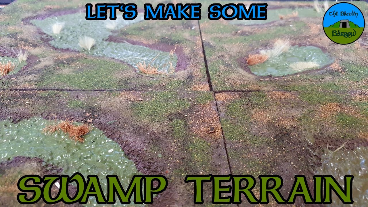 How to make Swamp Terrain Tiles for Dungeons and Dragons or Warhammer ...