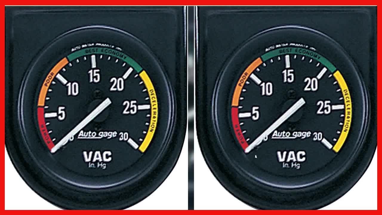 AUTO METER 2337 Autogage Vacuum Gauge Panel,2 3125 in - YouTube