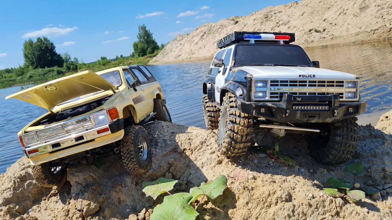 Toyota 4RUNNER едет не хуже заряженного Blazer K5 POLICE ... RC OFFroad ...