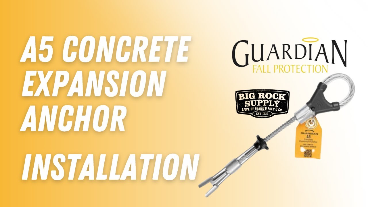 Guardian Fall Protection - A5 Concrete Expansion Anchor | Installation ...