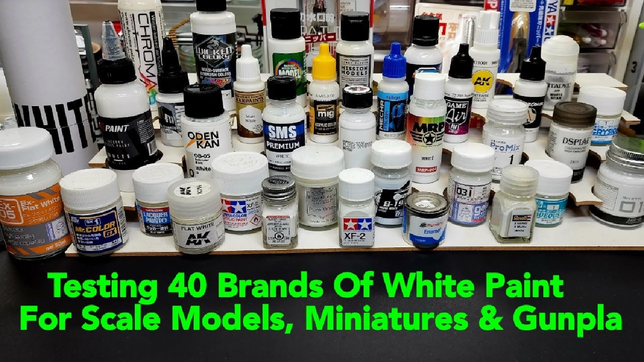 Testing 40 Brands Of White Paint For Scale Models - Miniatures & Gunpla ...