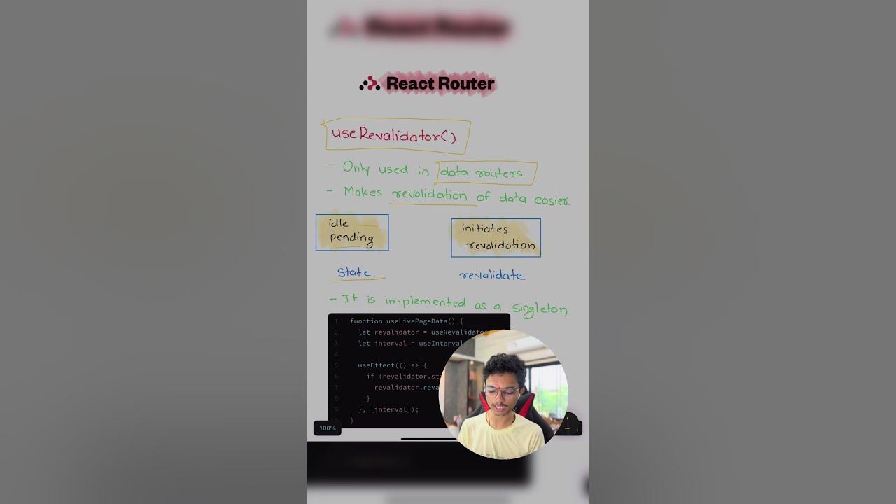 useRevalidator() hook 🪝 in React Router #userevalidator #reactrouter #omlondhe - YouTube