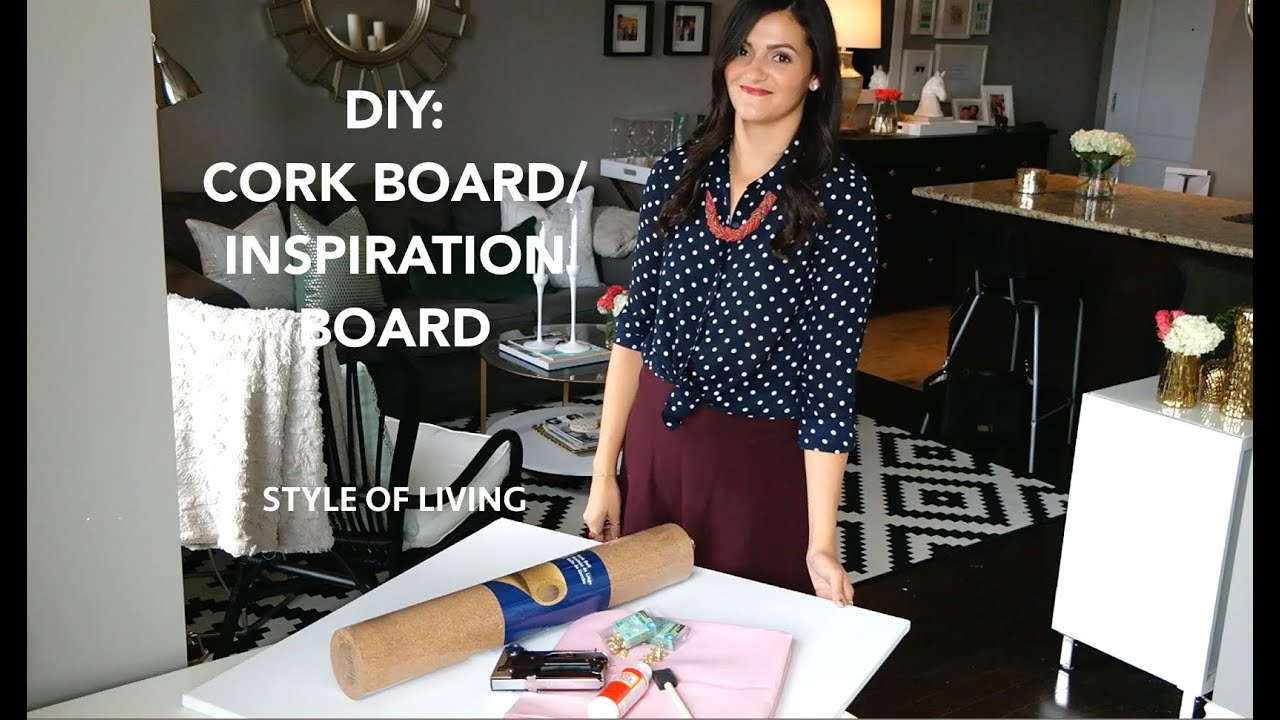 DIY Cork Board/Inspiration Board - YouTube