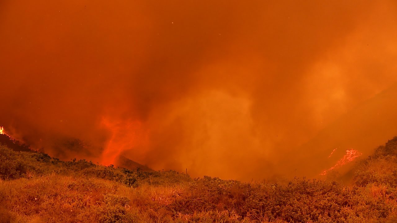 FIRENADO Along California's Pacific Coast Highway - YouTube