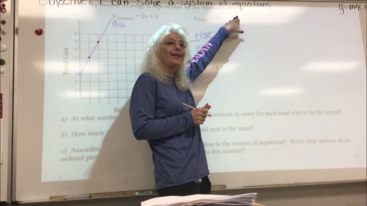 Identify the system of equations (graphing) Problem 2 - YouTube