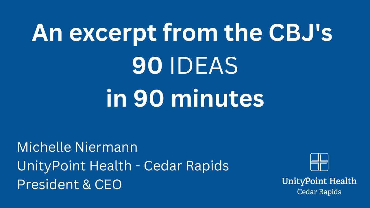 90 Ideas in 90 minutes CBJ event excerpt - Ideas & Words to Live By ...