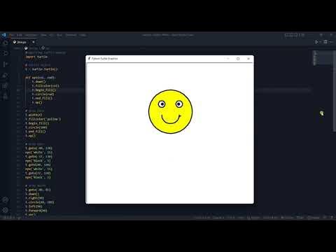 Drawing Smile Face Using Python - YouTube
