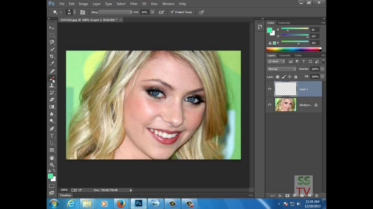 Changing Eye Color in Photoshop CC | Photoshop Tutorial - YouTube
