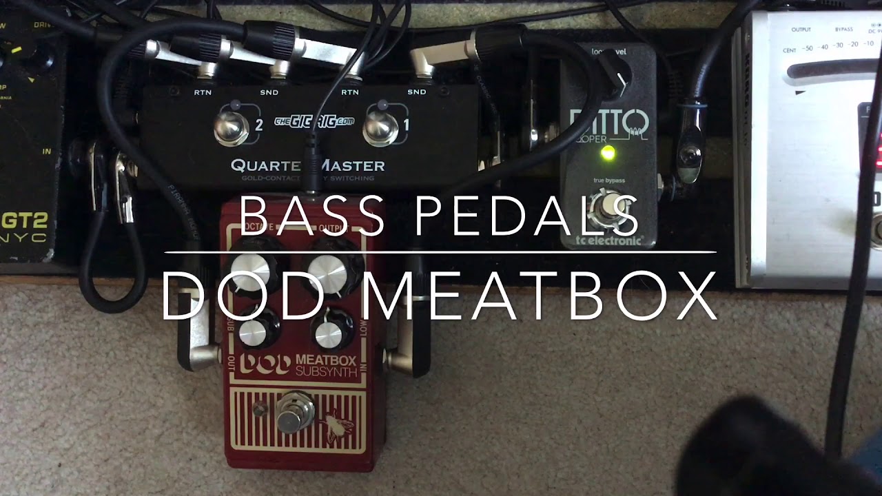 Bass pedals - DOD Meatbox - YouTube