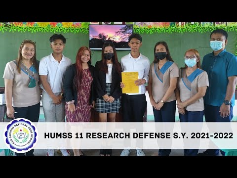 RESEARCH DEFENSE GRADE 11 HUMSS SAN JACINTO NATIONAL HIGH SCHOOL - YouTube