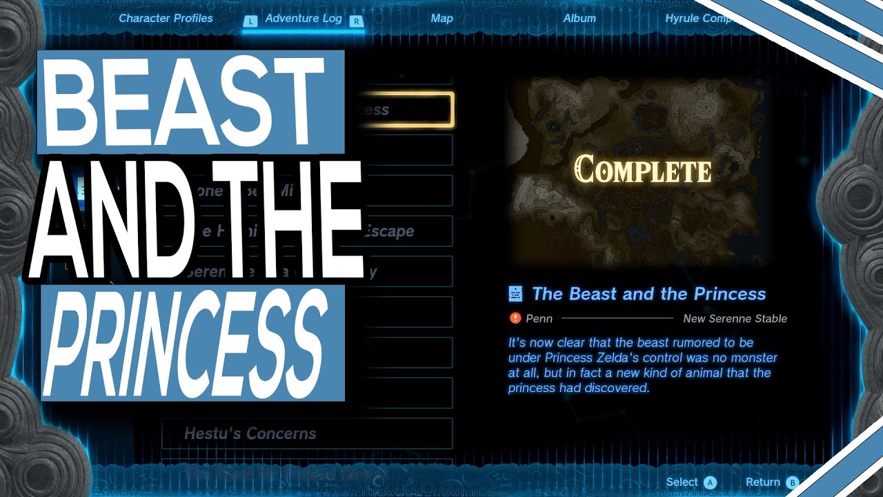 Beast And The Princess Guide For Legend of Zelda Tears Of The Kingdom ...