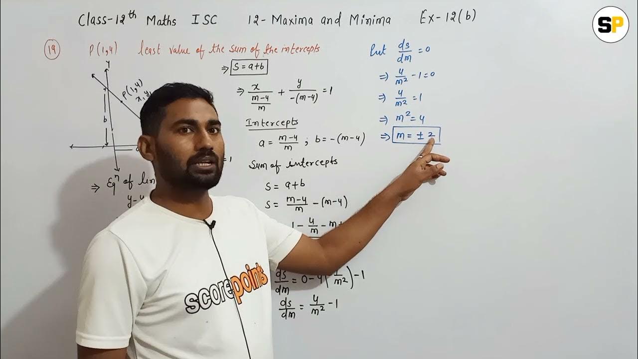 Class 12 Maths | Application of derivatives | Maxima and Minima | Chapter 12 | Ex-12(b) Q19 to ...