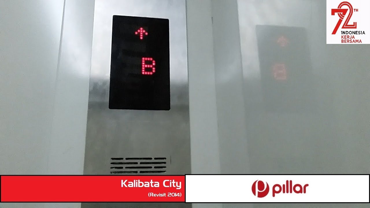 Pillar Elevator at Kalibata City Underground Mall - YouTube