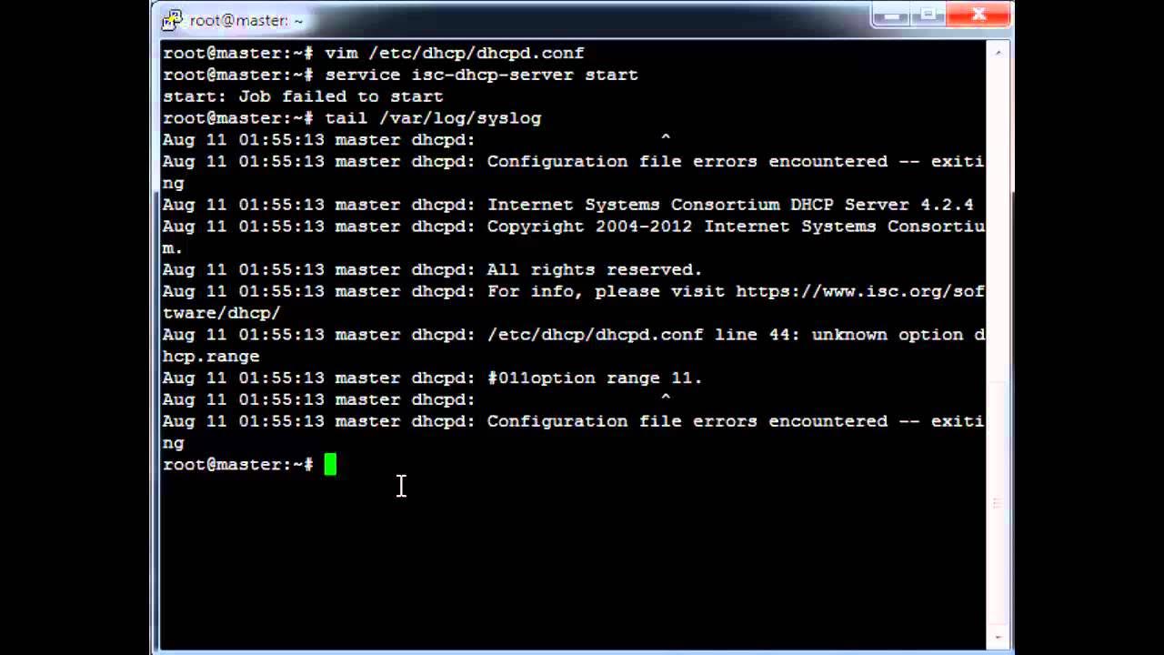 Creating a virtual cluster: Ubuntu. Part 3 (DHCP) - YouTube