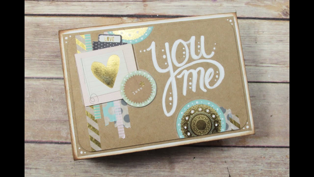 Simple Mini Album Covers Tutorial - YouTube