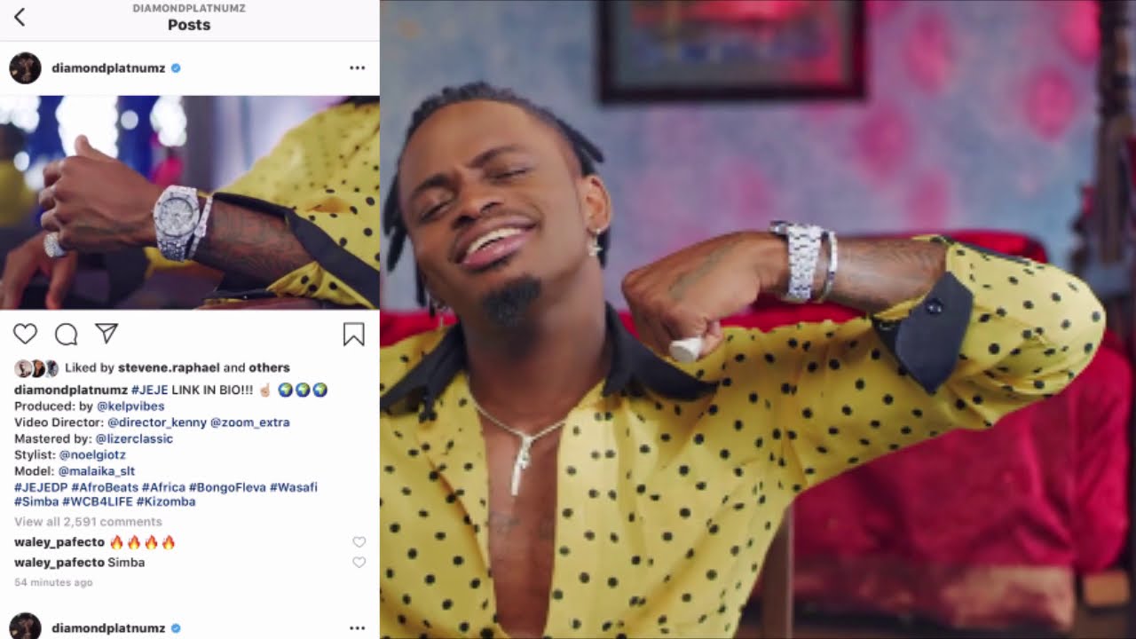 Diamond Platnumz - Jeje (Official Music Video) "COPY AND PASTE BEAT ...