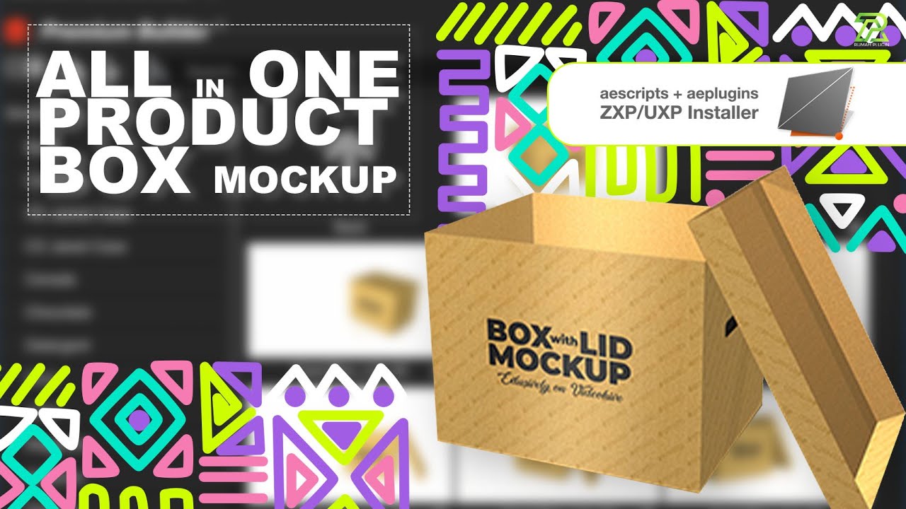 FREE BOX MOCKUP ALL IN ONE - PREMIUM BUILDER (AE) | RUMAH PLUGIN - YouTube