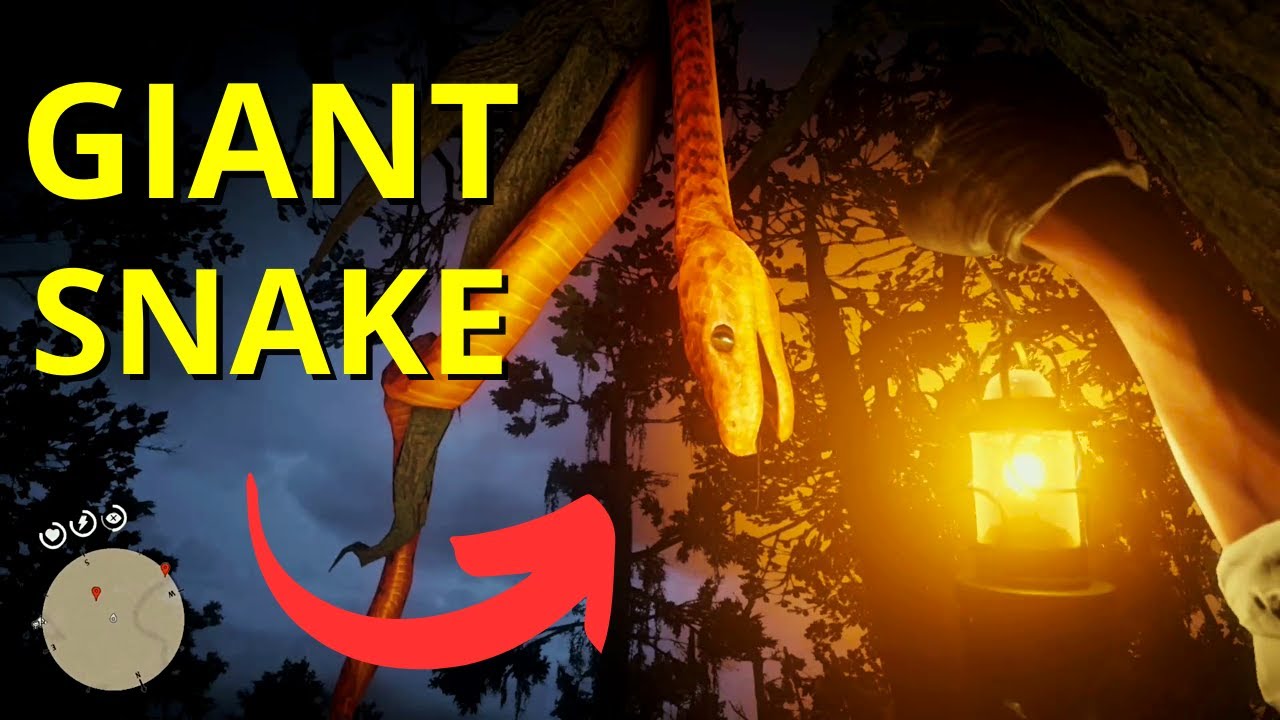 The Giant Snake in Red Dead Redemption 2 - YouTube