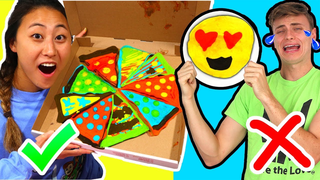 PANCAKE ART CHALLENGE WITH MY BOYFRIEND!! (CARTER SHARER) - YouTube