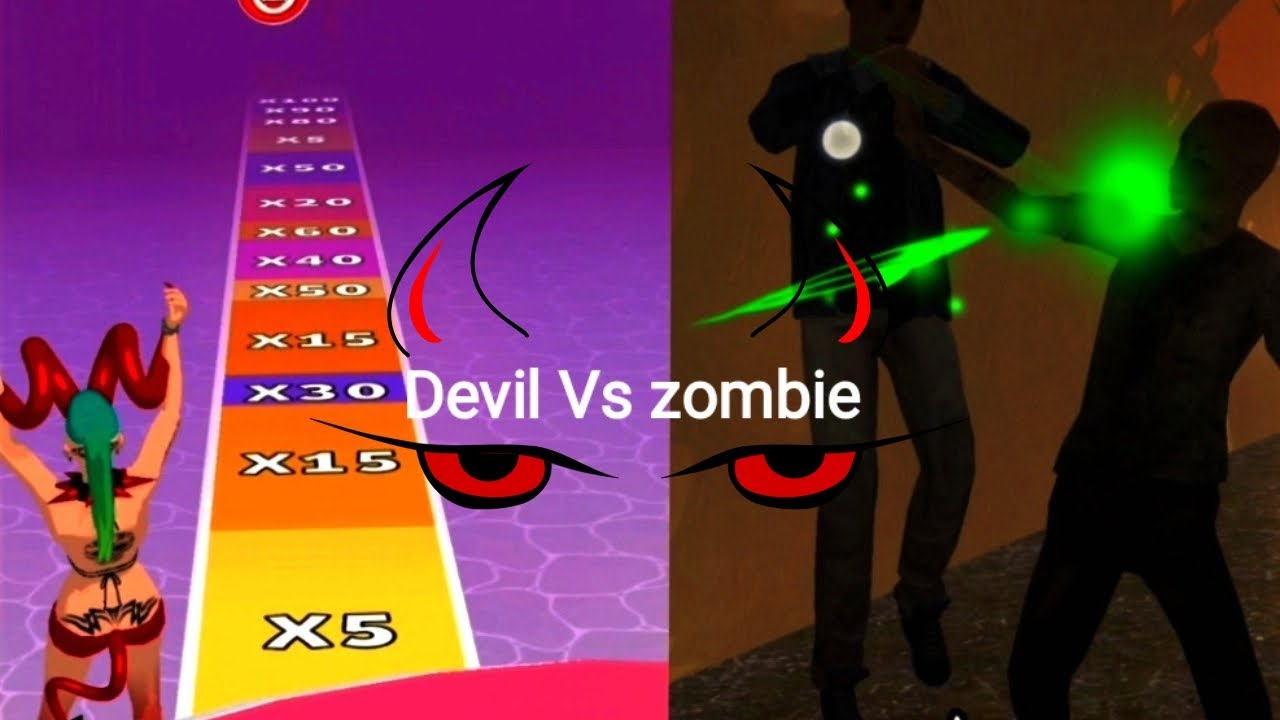 Devil run Vs zombie run ।। Horror and hunted game।। #destinyrun # ...