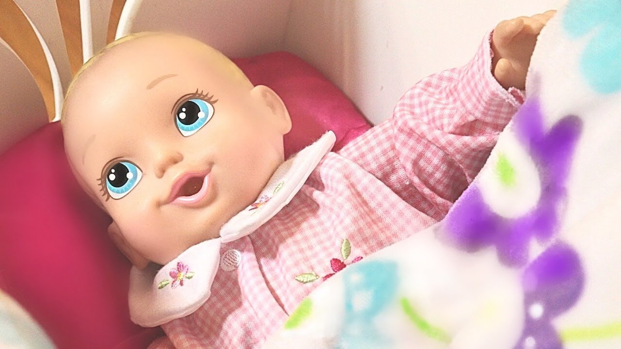 Baby Doll Morning Routine Changing Diaper & Dressing Baby Doll - YouTube