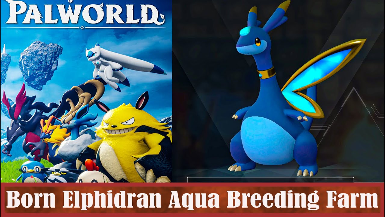 Palworld How To Born Elphidran Aqua in Breeding Farm - YouTube