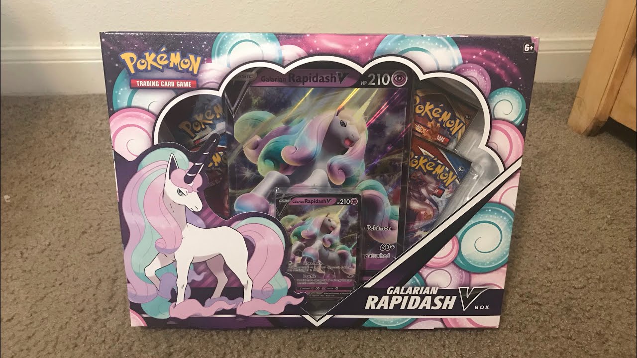 Pokémon Galarian Rapidash V Box Unboxing (I got a secret!) - YouTube