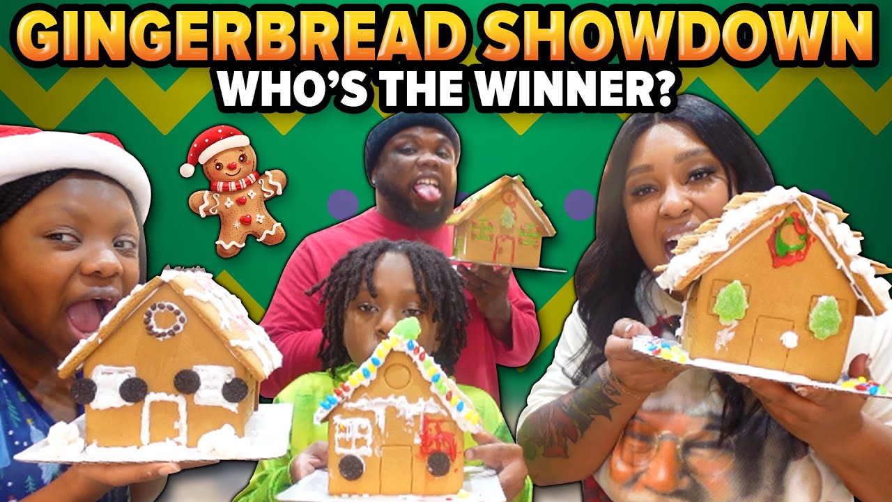 Family Gingerbread House Challenge | YOU Decide the Winner! - YouTube