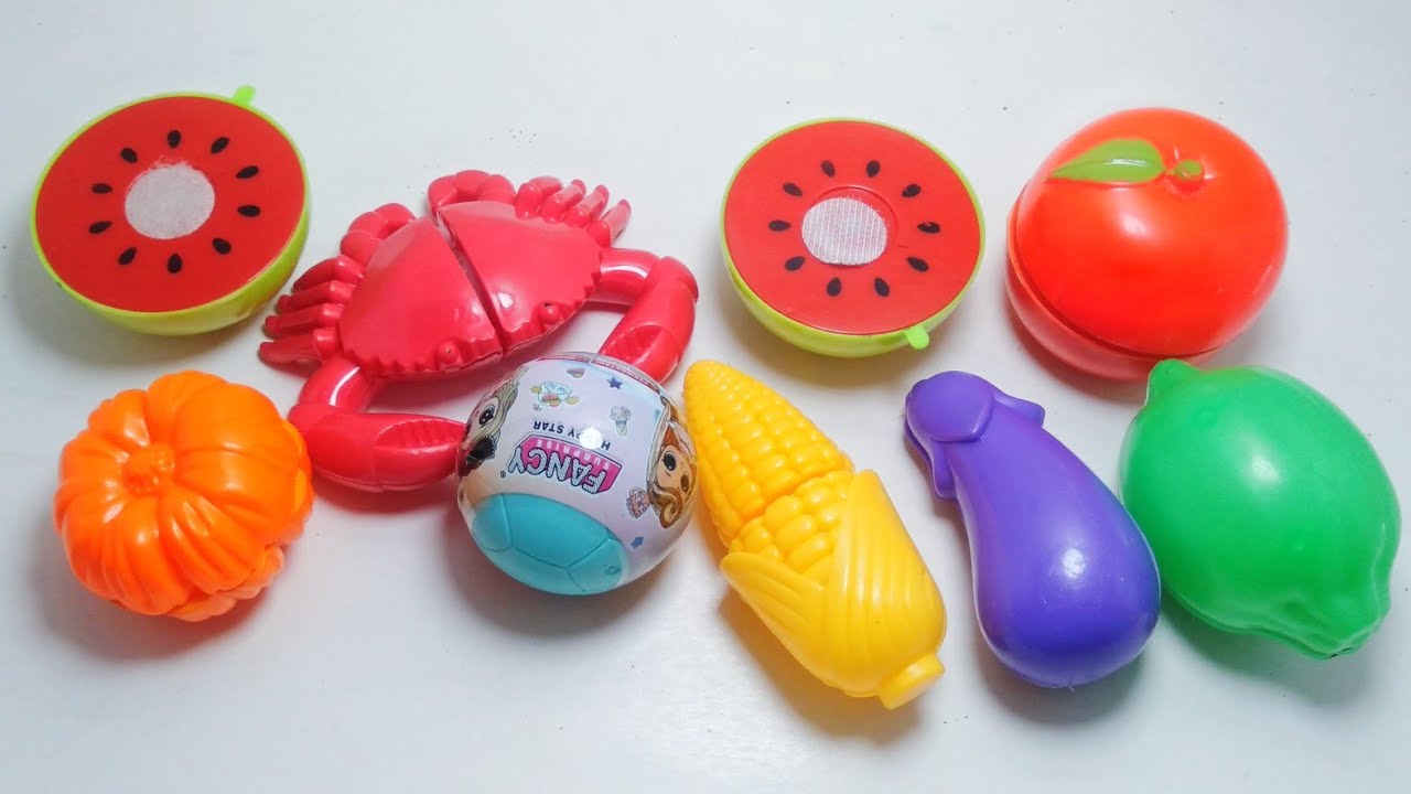 Fruit ASMR Satisfying |how to cut Fruits vegetable toy ASMR video ...