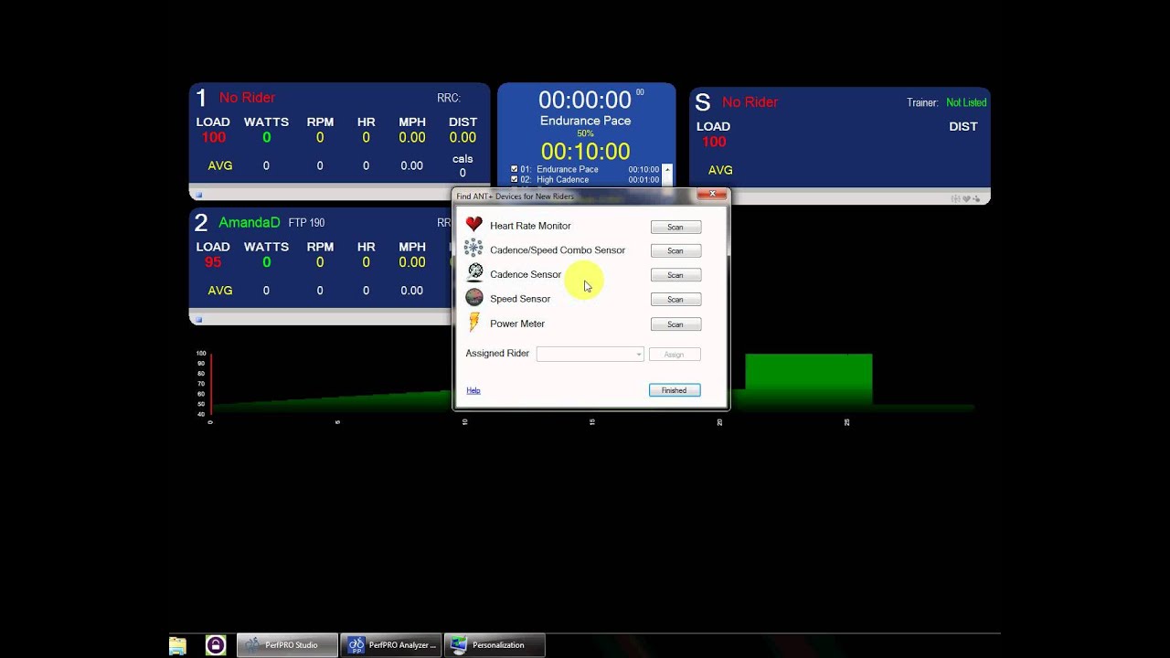 PerfPRO Studio - Assigning ANT Devices to Multiple Riders - YouTube