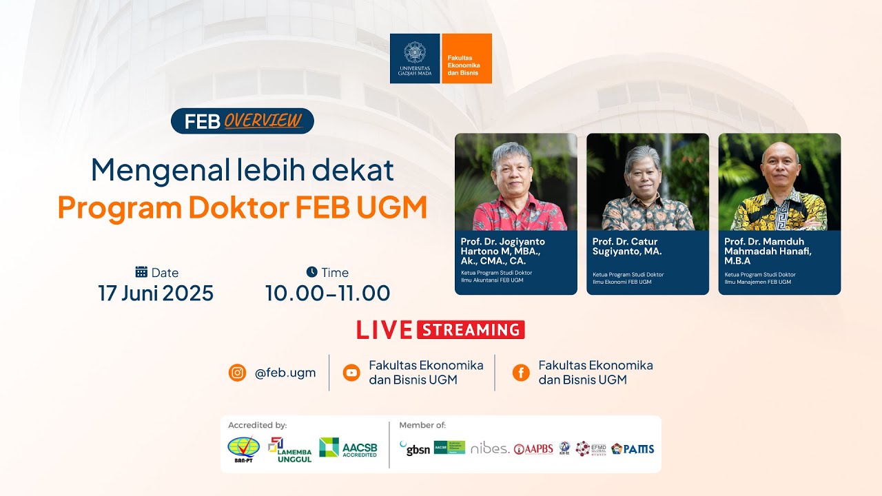 Mengenal Lebih Dekat Program Doktor FEB UGM - YouTube