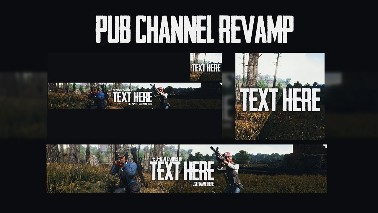 PUBG Banner/Profile Picture Template With DOWNLOAD! - YouTube