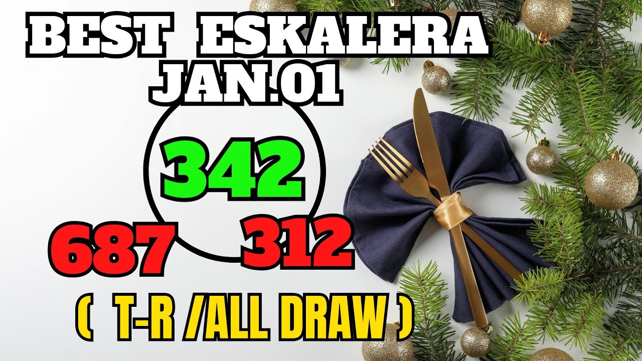 BOOM ESKALERA GYUD TARGET 342 !YAHOO CONGRATS | JAN.01 ALL DRAW GUIDE ...