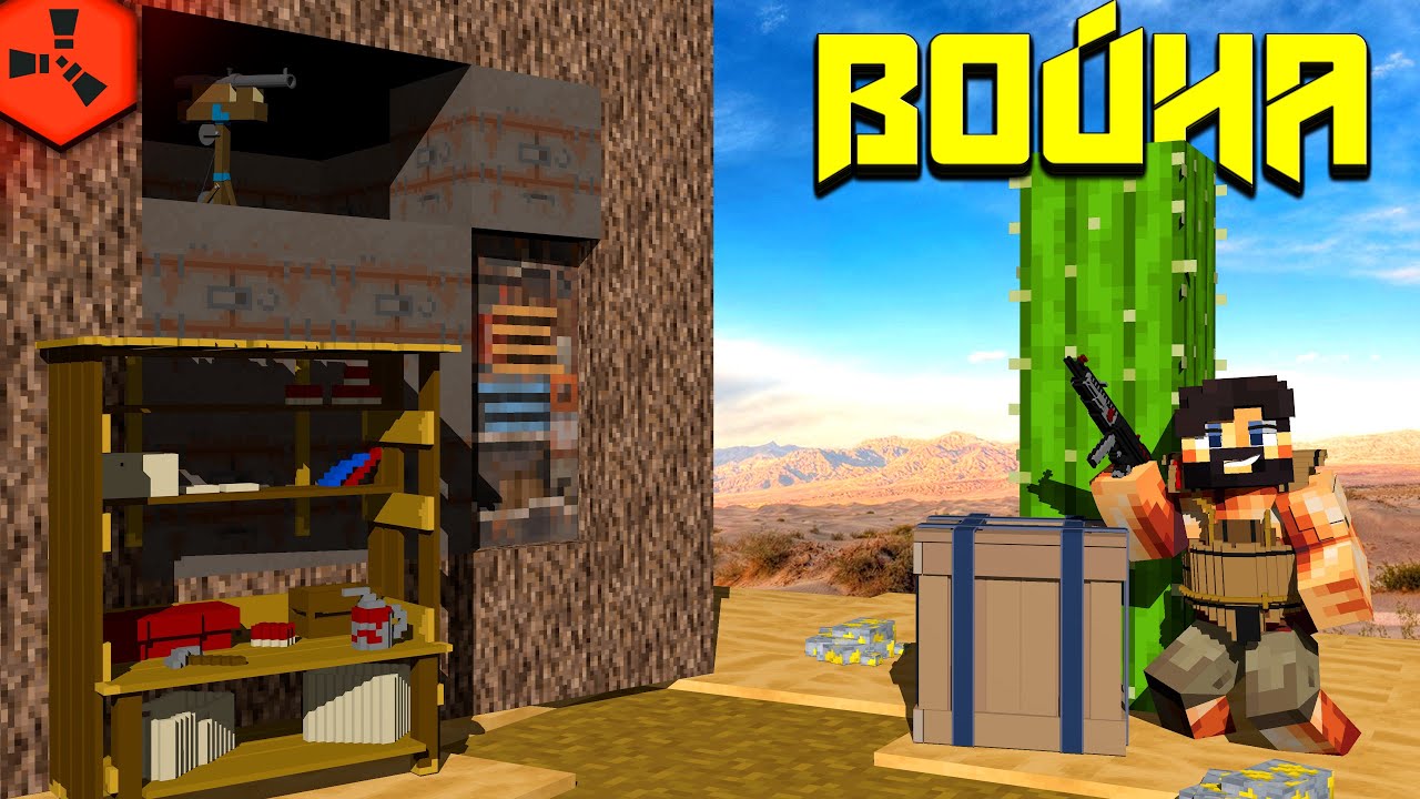 НАСТОЯЩАЯ ВОЙНА за ПУСТЫНЮ! ВАЙП в RUST / РАСТ / РАСТ в МАЙНКРАФТЕ ...