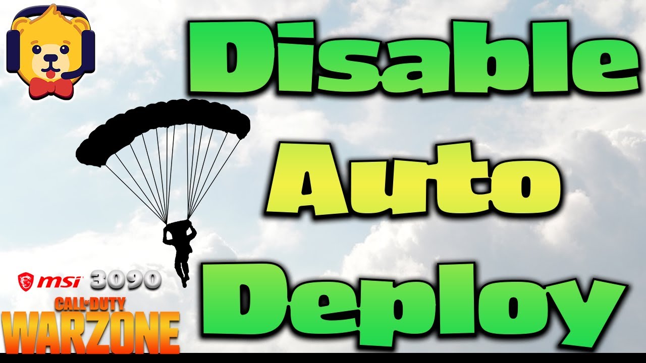 How to Disable Auto Deploy Parachute in Call of Duty Warzone - YouTube