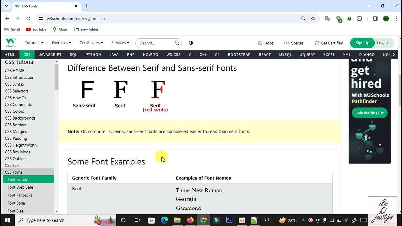 CSS Font Properties Explained in Urdu/Hindi | Web Development Tutorial - YouTube