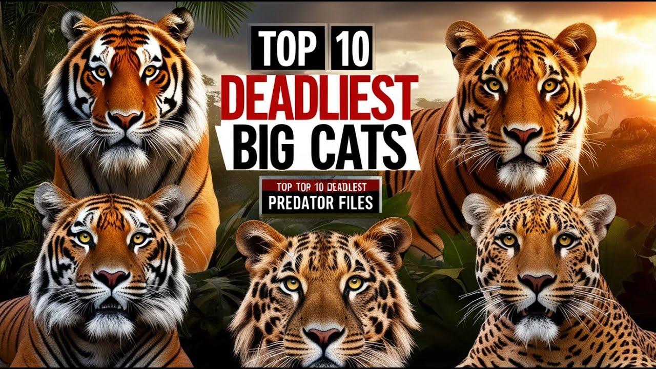 Top 10 Deadliest Big Cats in the World | Predator Files 1117 - YouTube