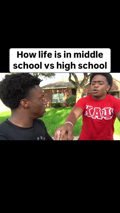 How life is in middle school vs high school - YouTube