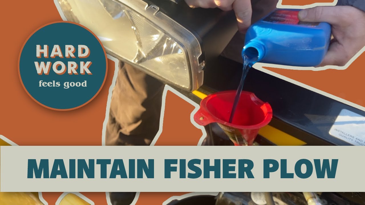 Fisher Plow Maintenance for Snow Season - YouTube