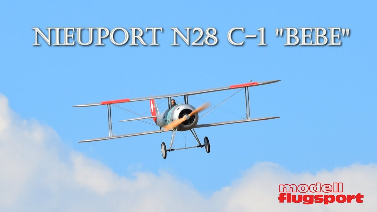 Nieuport N28 C-1 "Bebe" built in great detail by Rolf Fritschi - YouTube