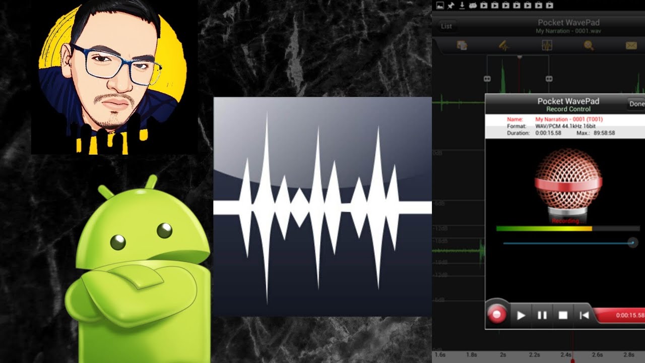 Como Grabar voz y editarla en WavePad (Android Charles Gamer ) - YouTube