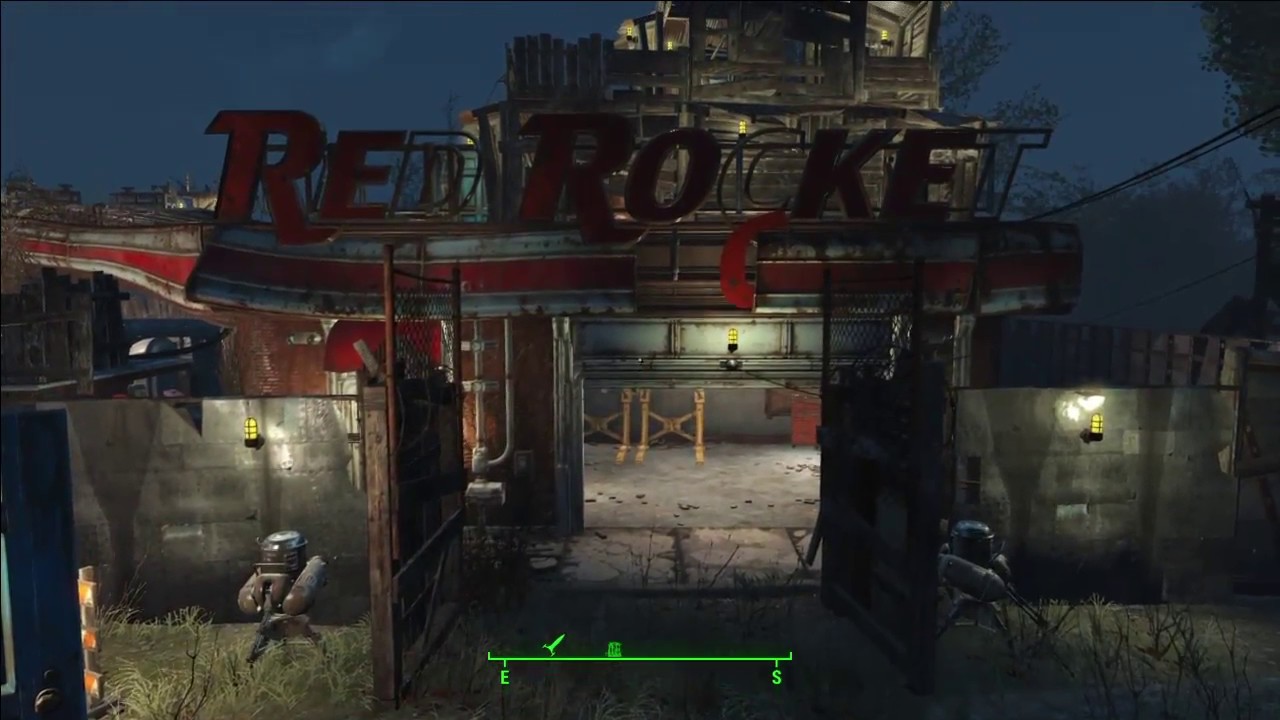 Fallout 4 Red rocket settlement showcase - YouTube