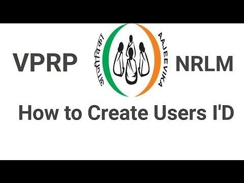 How to add user & create user ID password for cadre of VPRP|vprp survey ...