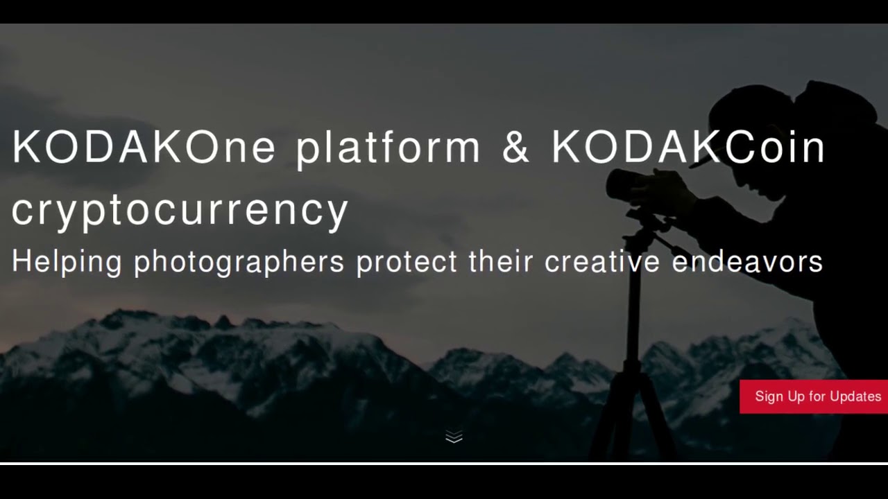 Kodak is launching KODAKOne and KODAKCoin to manage photography rights ...