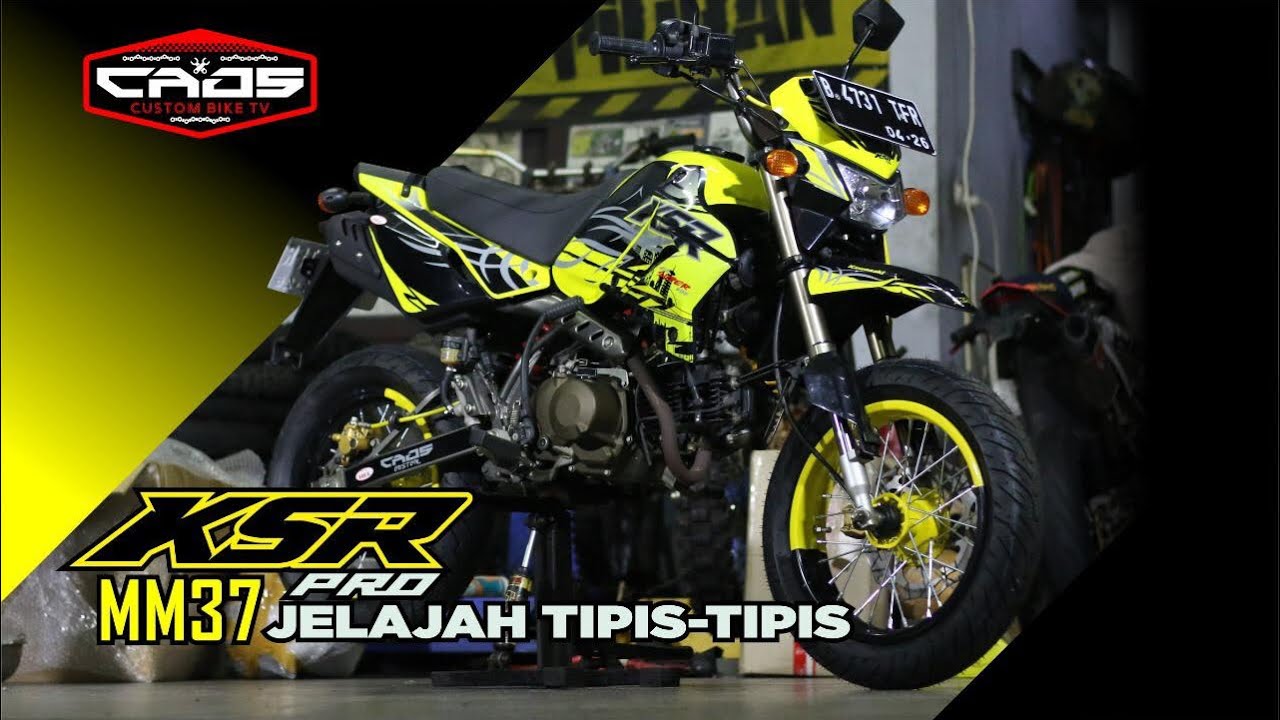 Modifikasi Kawasaki KSR 110 Pakai kaki-kaki D-Tracker 150 gaya ...