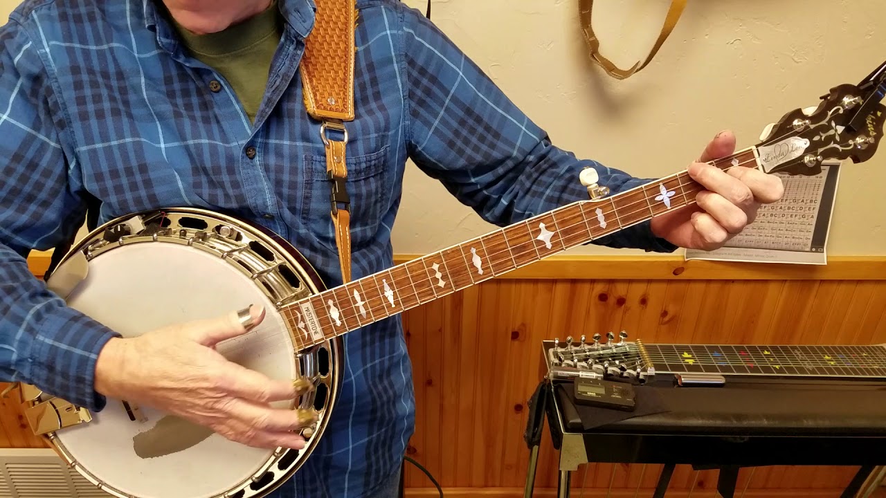 C Scale for the banjo with Chords - YouTube