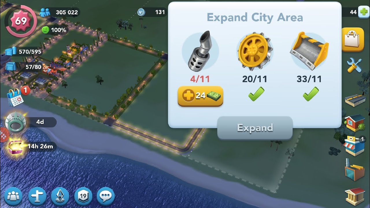 Expand City Area In Simcity Buildit Youtube