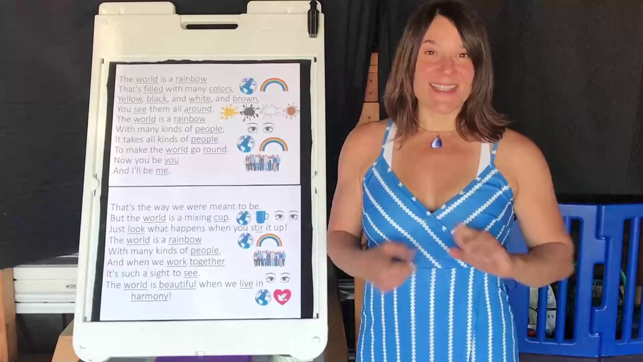 ASL Sign Language for The World is a Rainbow - YouTube